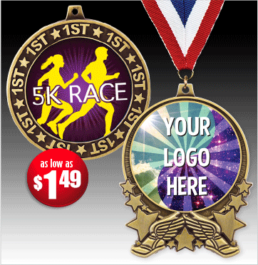 Custom 5K Medals