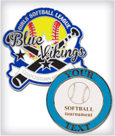 Custom Softball Pins