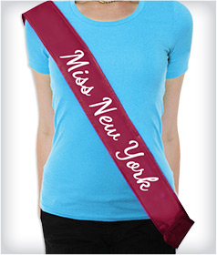 Custom Sashes | Personalized Sashes | Custom Pageant Sashes