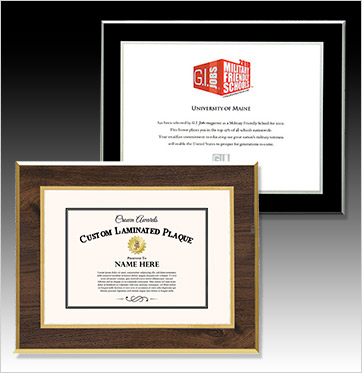 Laminated Plaques | Laminated Certificates | Award Laminations