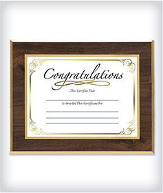 Laminated Plaques | Laminated Certificates | Award Laminations