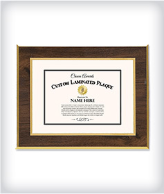 Laminated Plaques | Laminated Certificates | Award Laminations
