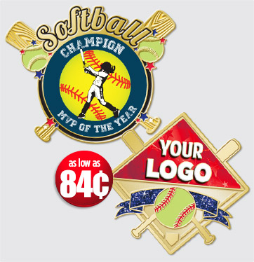 Custom Softball Pins